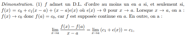 Développement limité - Math'φsics