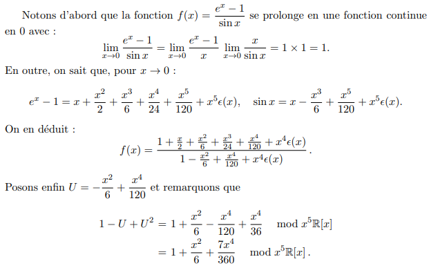 Développement limité - Math'φsics