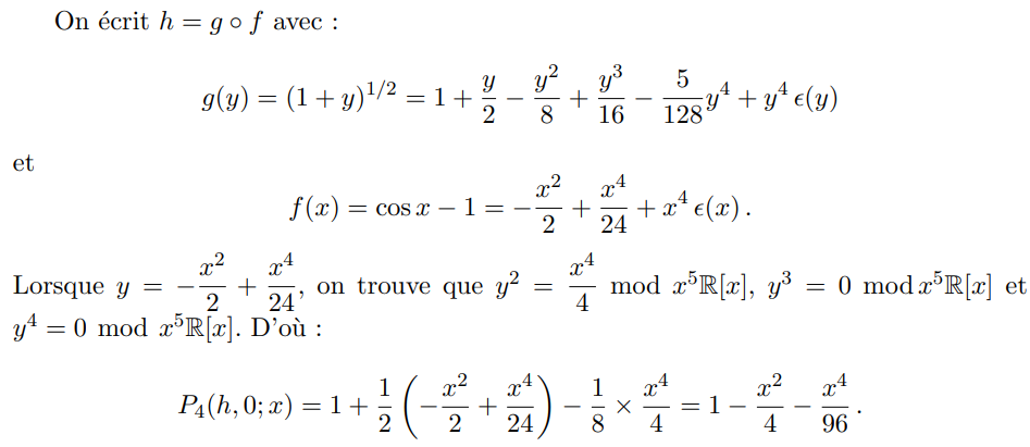Développement limité - Math'φsics