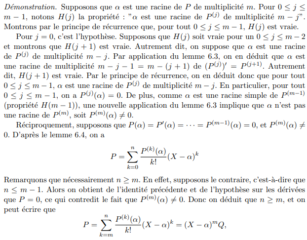 Multiplicité d'une racine - Ordre d'une racine - Math'φsics