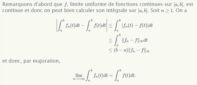 Convergence uniforme - Math'φsics